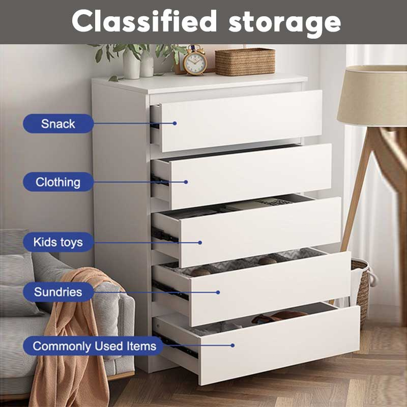 IKAE Chest Drawer Cabinet Kitchen Bedside Storage Closet Cabinet for ...