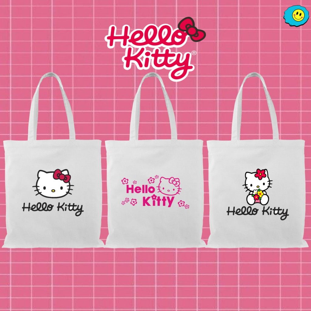 Hello Kitty Tote Bag Sanrio Aesthetic Vintage Minimalist Canvas Bag ...