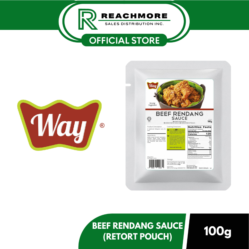 Way Beef Rendang Sauce 100g Pouch | Shopee Philippines