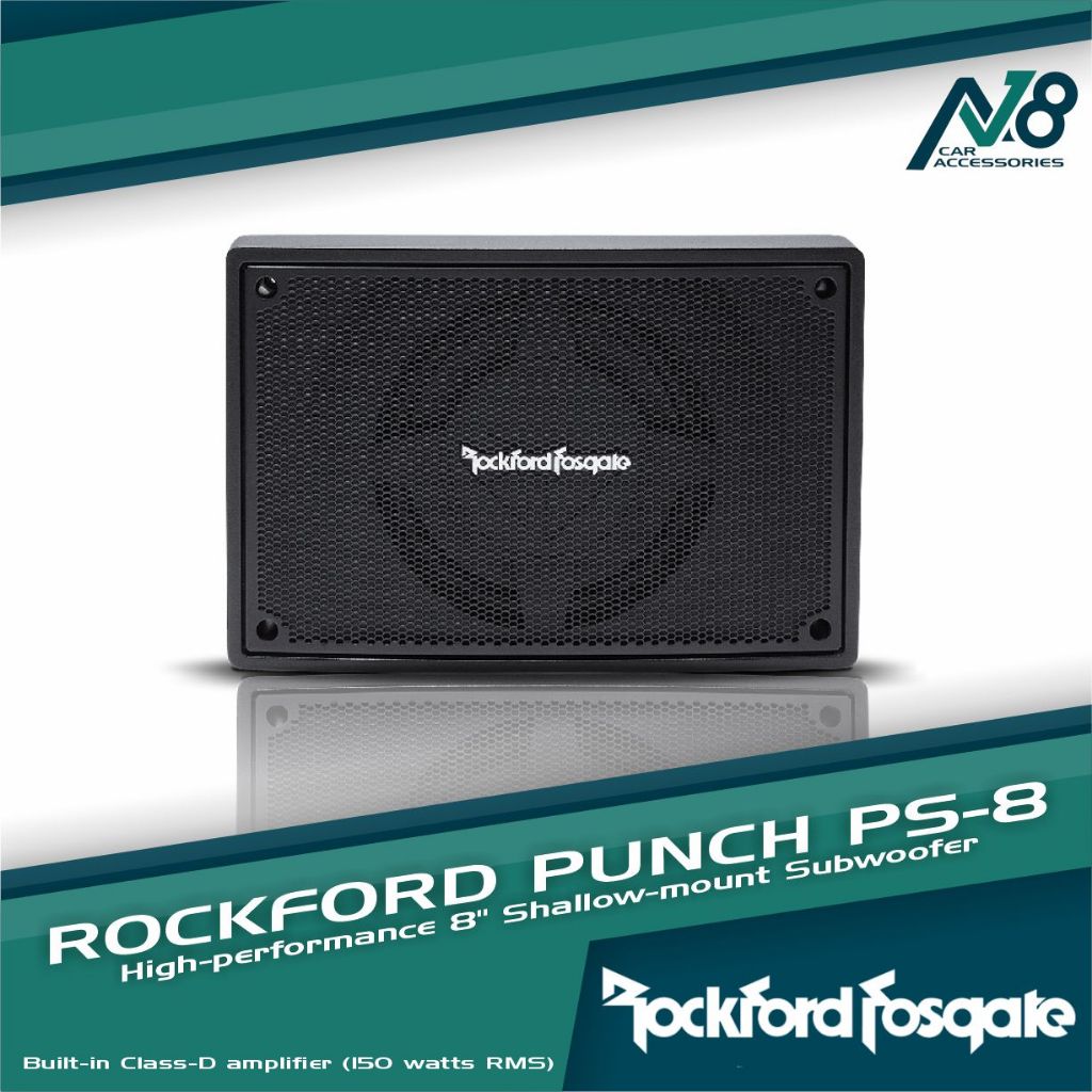 Rockford Fosgate PS-8 Compact Powered Subwoofer 8" Genuine | Shopee ...