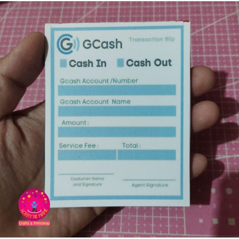 GCash Transaction Slip (50 leaves) | Shopee Philippines