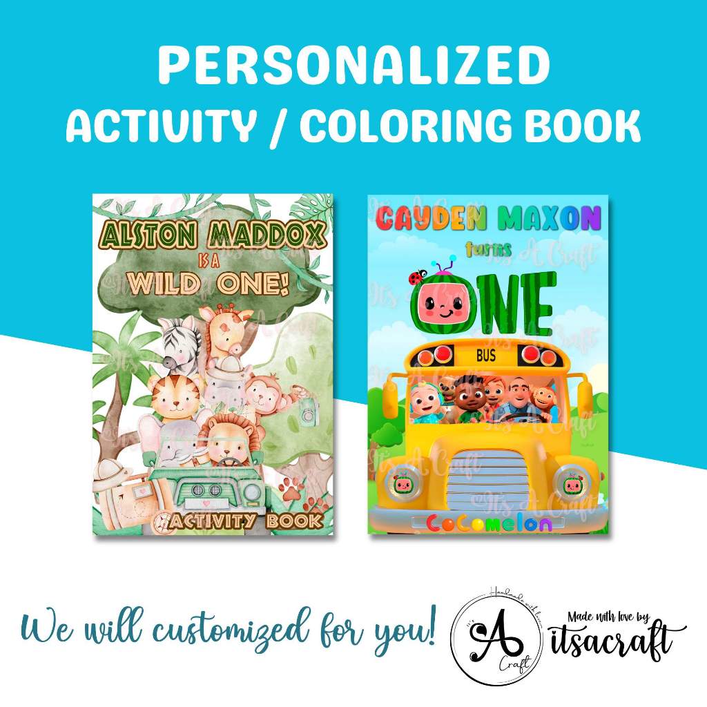 Personalized Coloring Book | Activity Book for Kids | Customized ...