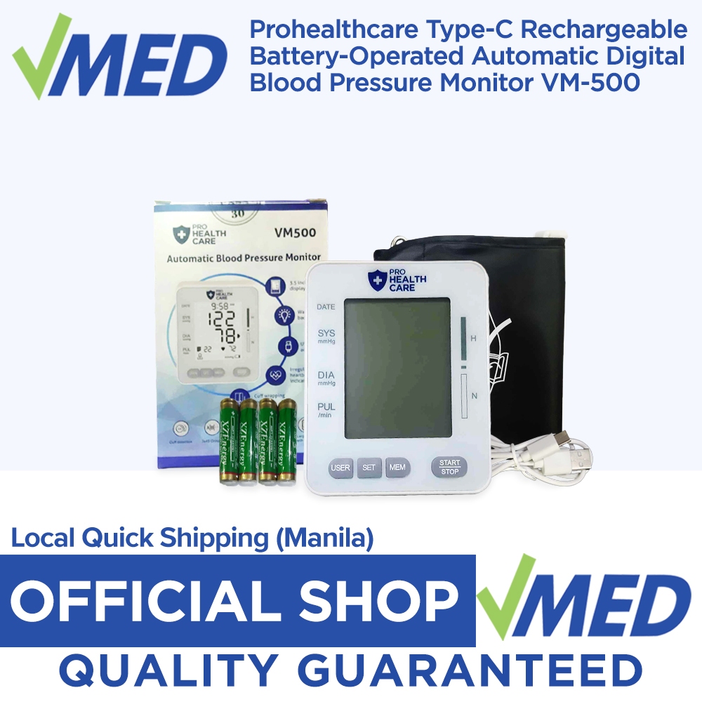 VMED Prohealthcare Type-C Rechargeable Battery Operated Automatic ...