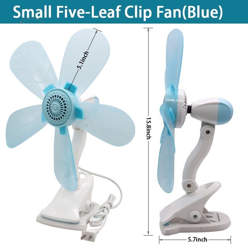 Stand Fan Electric Fan Standard 5 Blades Shake Head Stand Fan Foldable ...