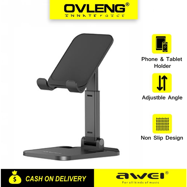 Awei X11 Foldable Desktop Mobile Phone And Tablet Holder Stand | Shopee ...