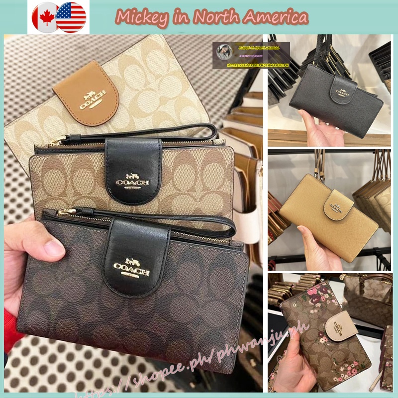 US 100% Tech Wallet Phone Wallet women long wallet buckle Wristlet ...