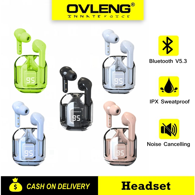 Ovleng A6 Tws Wireless Bluetooth Earbuds Noise Cancellation Build-in ...