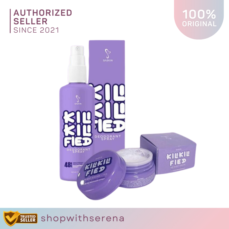 Saskin Kili Kili Fied Deodorant Mist 60ml and UA Night Cream Whitening ...
