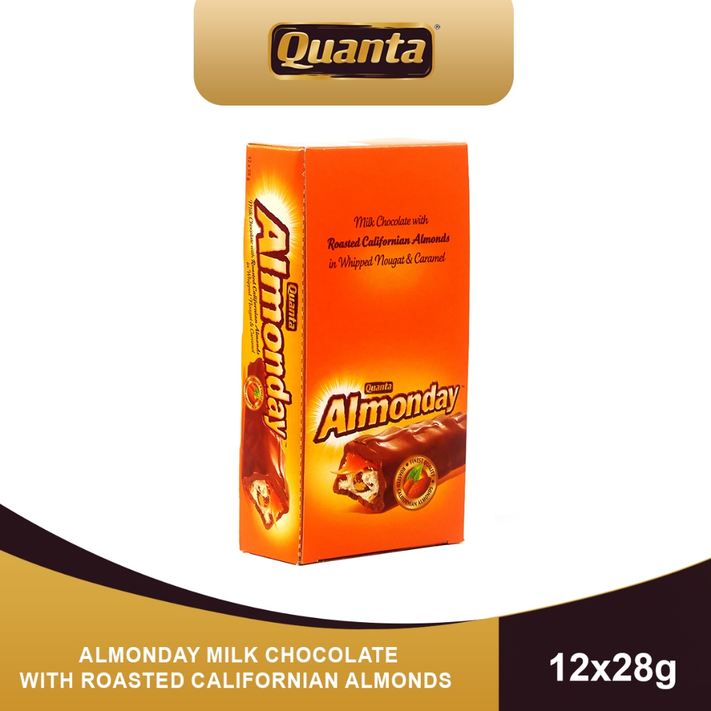 QUANTA Almonday Milk Chocolate With Roasted Californian Almonds in ...