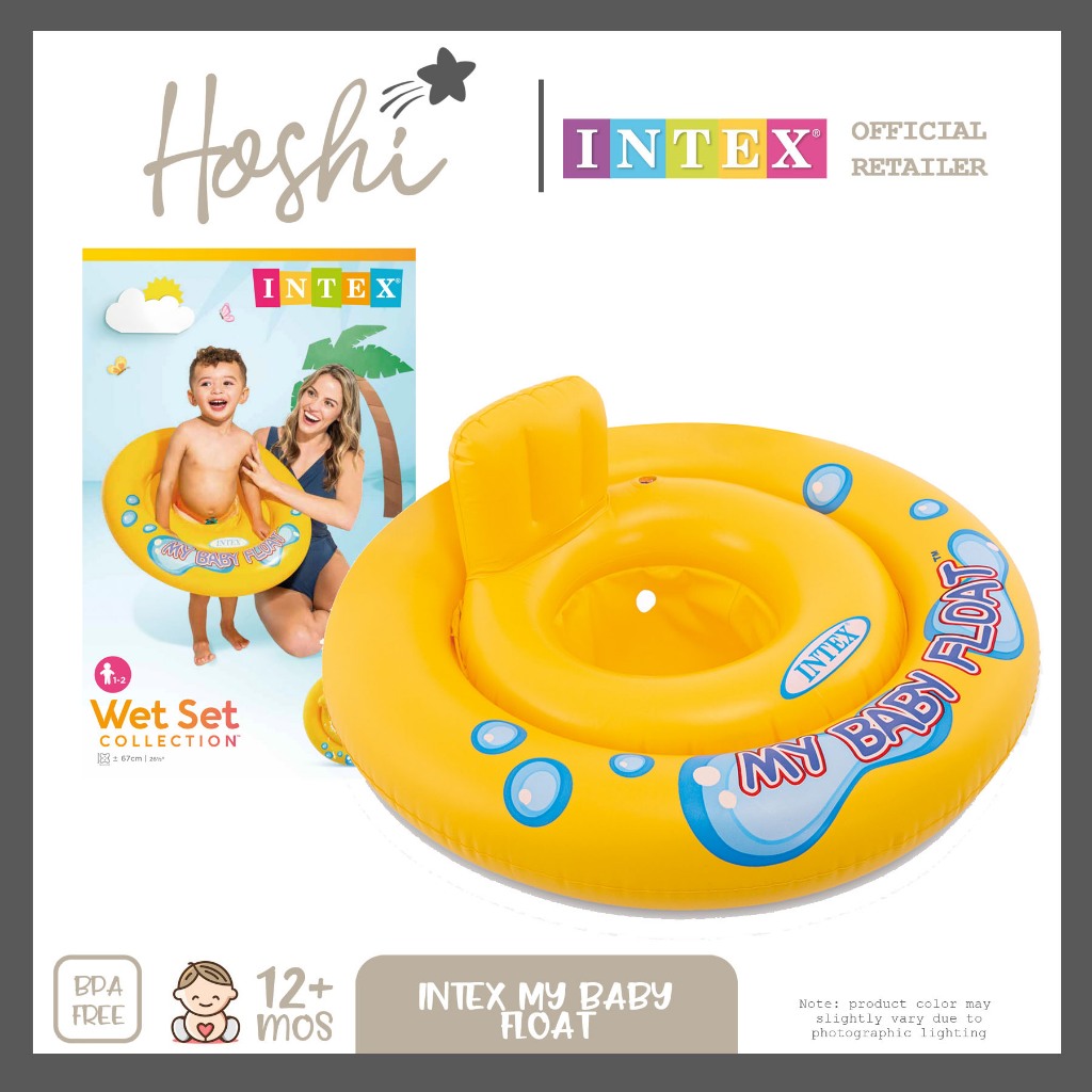 Hoshi Baby x Intex My Baby Float, Swimming Pool or Beach Inflatable ...