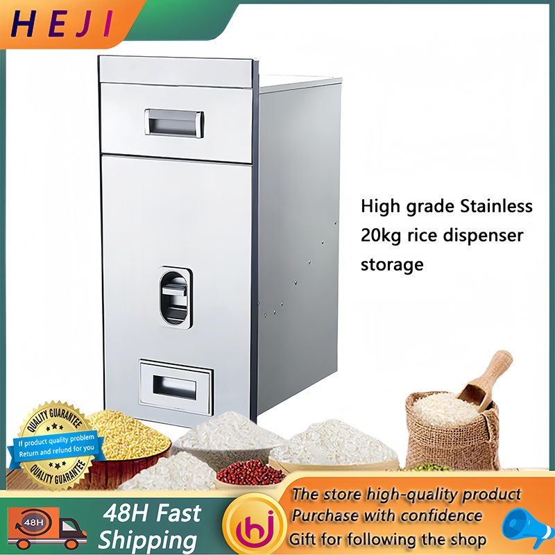 304 stainless steel rice storage home automatic rice dispenser insect ...