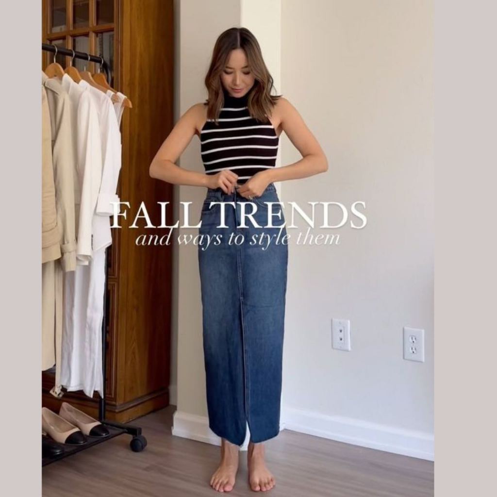 Y2K 90s Retro Maxi Denim Skirt Maong Palda Jeans Korean Style Skirt ...