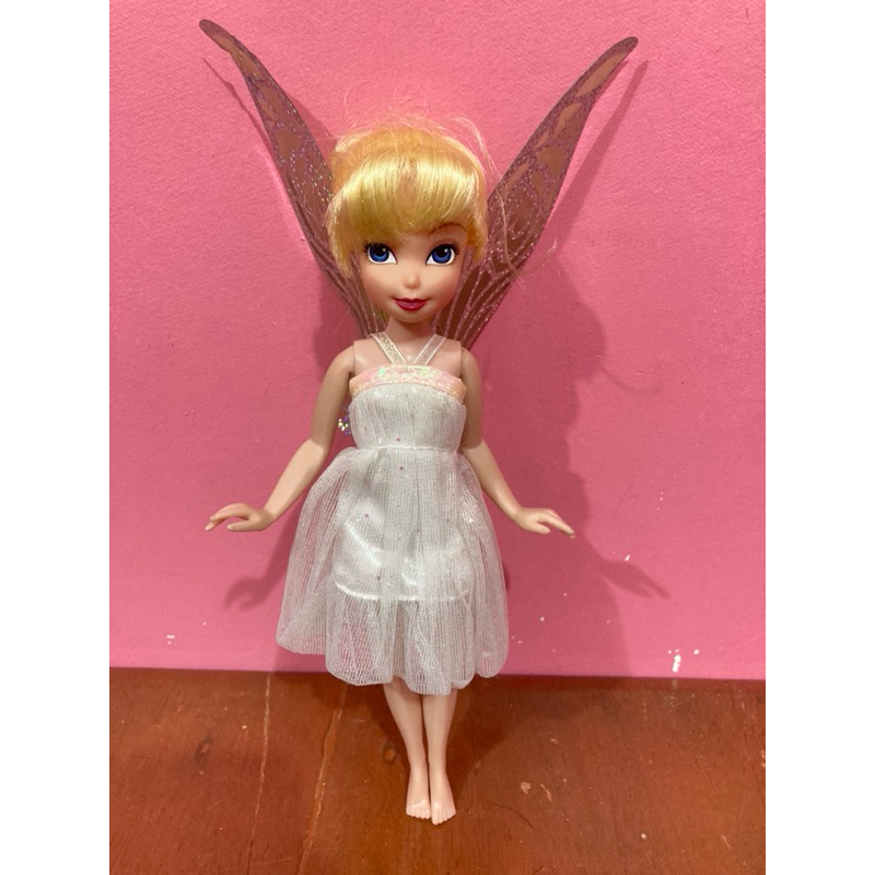 Disney's Tinker Bell Arrival Tink White Dress Kids Toy Figure (8in ...
