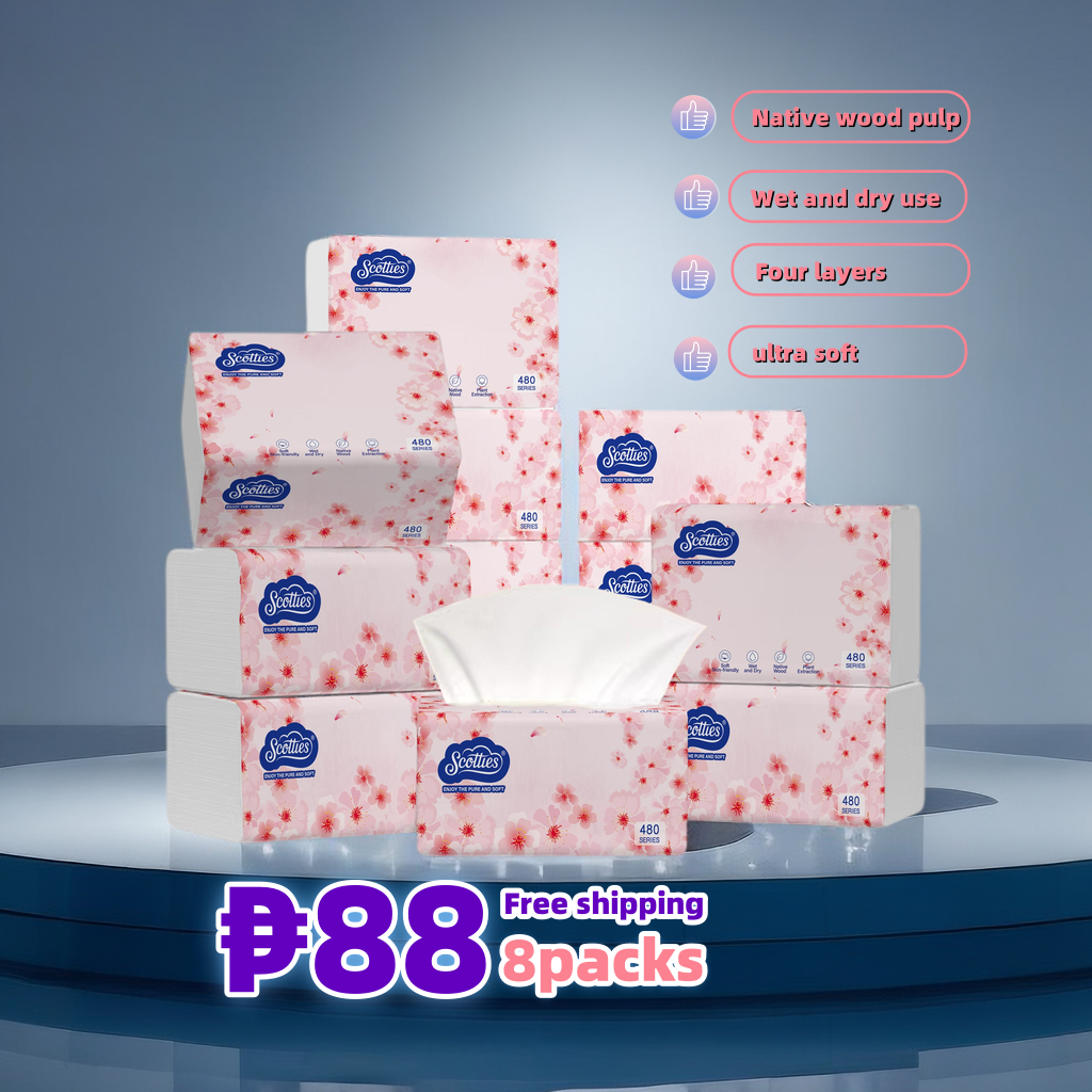 8 Packing super soft Tissue Facial for face small Tissue 4-Ply Facial ...