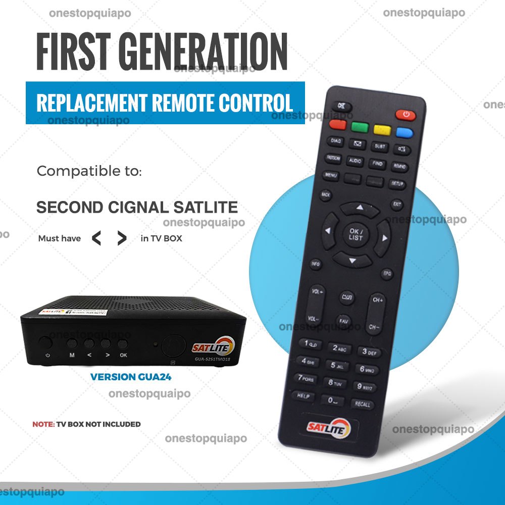 OSQ Replacement Cignal Remote Control for Cignal HD TV Box Satlite TV ...