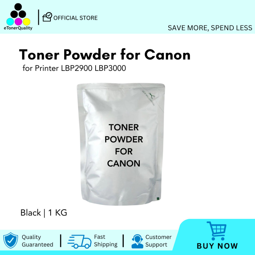 eTONER Compatible Toner Powder for Canon Printer LBP2900 LBP3000 ...