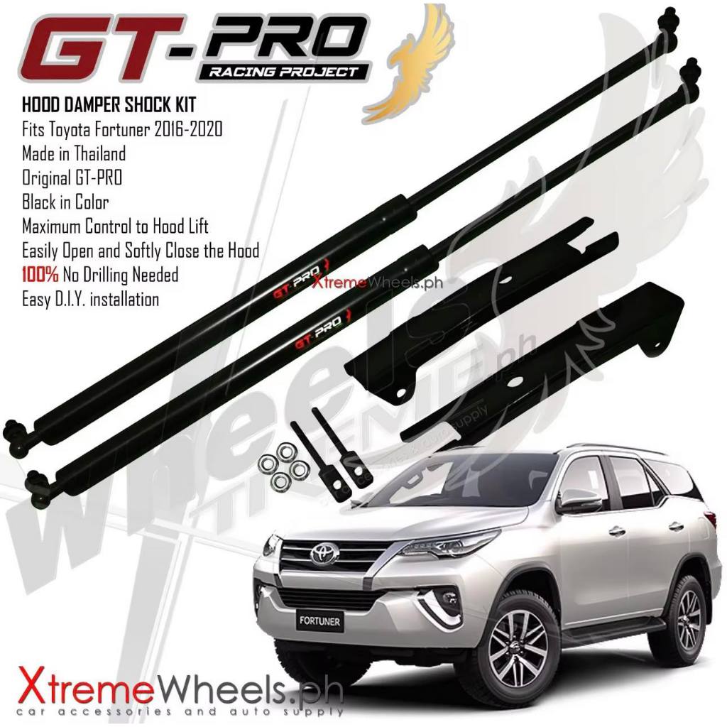 Toyota Fortuner 2005 to 2024 GT-Pro Hood Damper Shock Kit ( fortuner ...