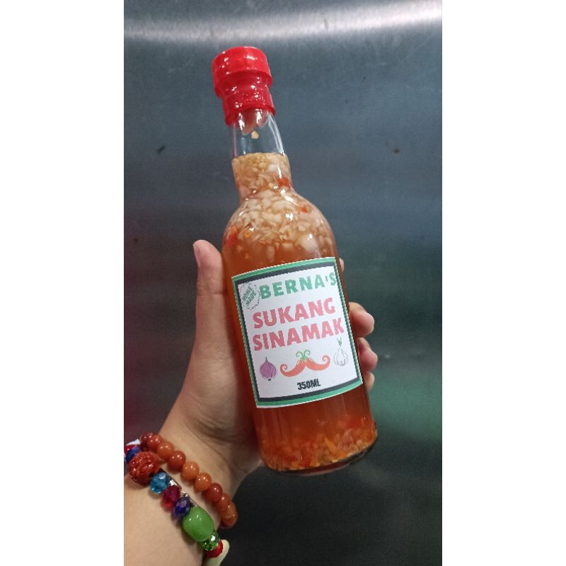 Berna's Homemade Sukang Sinamak (350ml) (tamis at kurot anghang ...