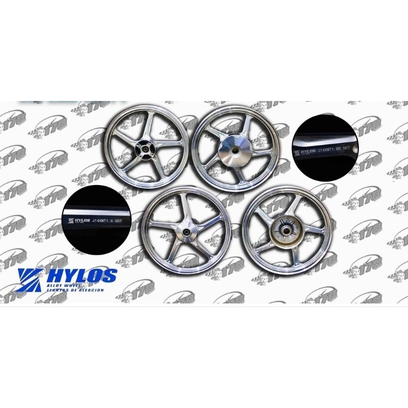 Hylos alloy mags mio 125/mio soul i 125 14" w/bearing | Shopee Philippines