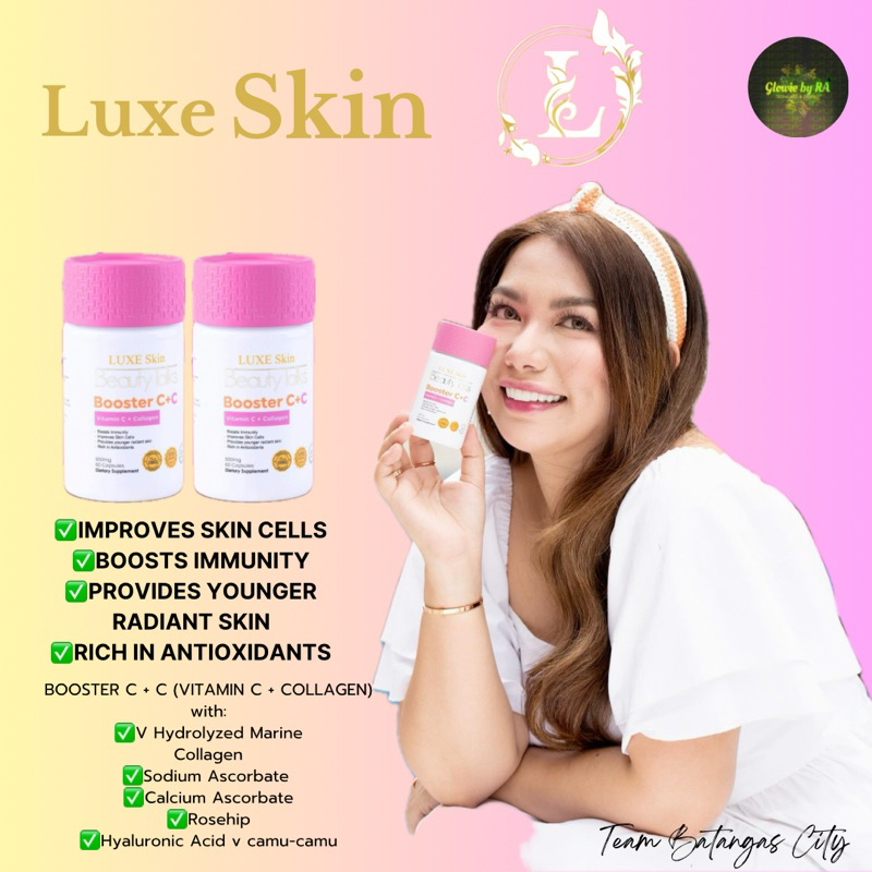 LUXE SKIN BOOSTER C+COLLAGEN 60capsules | Shopee Philippines