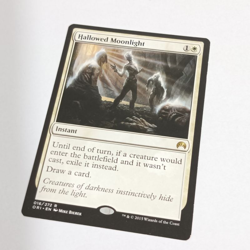 MTG Card HALLOWED MOONLIGHT Magic the Gathering Trading Card Game White ...