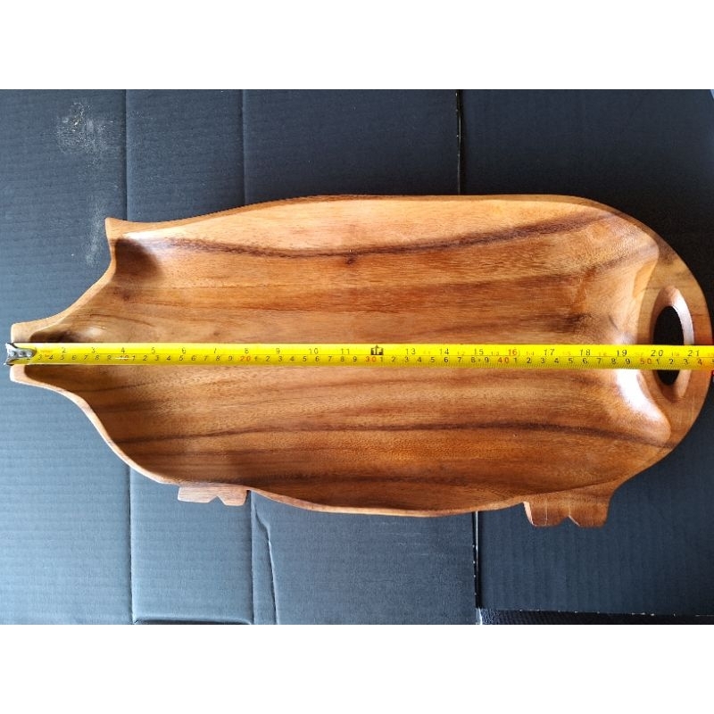 Lechon Tray Wooden Acacia Cochinillo Tray Serving Tray | Shopee Philippines