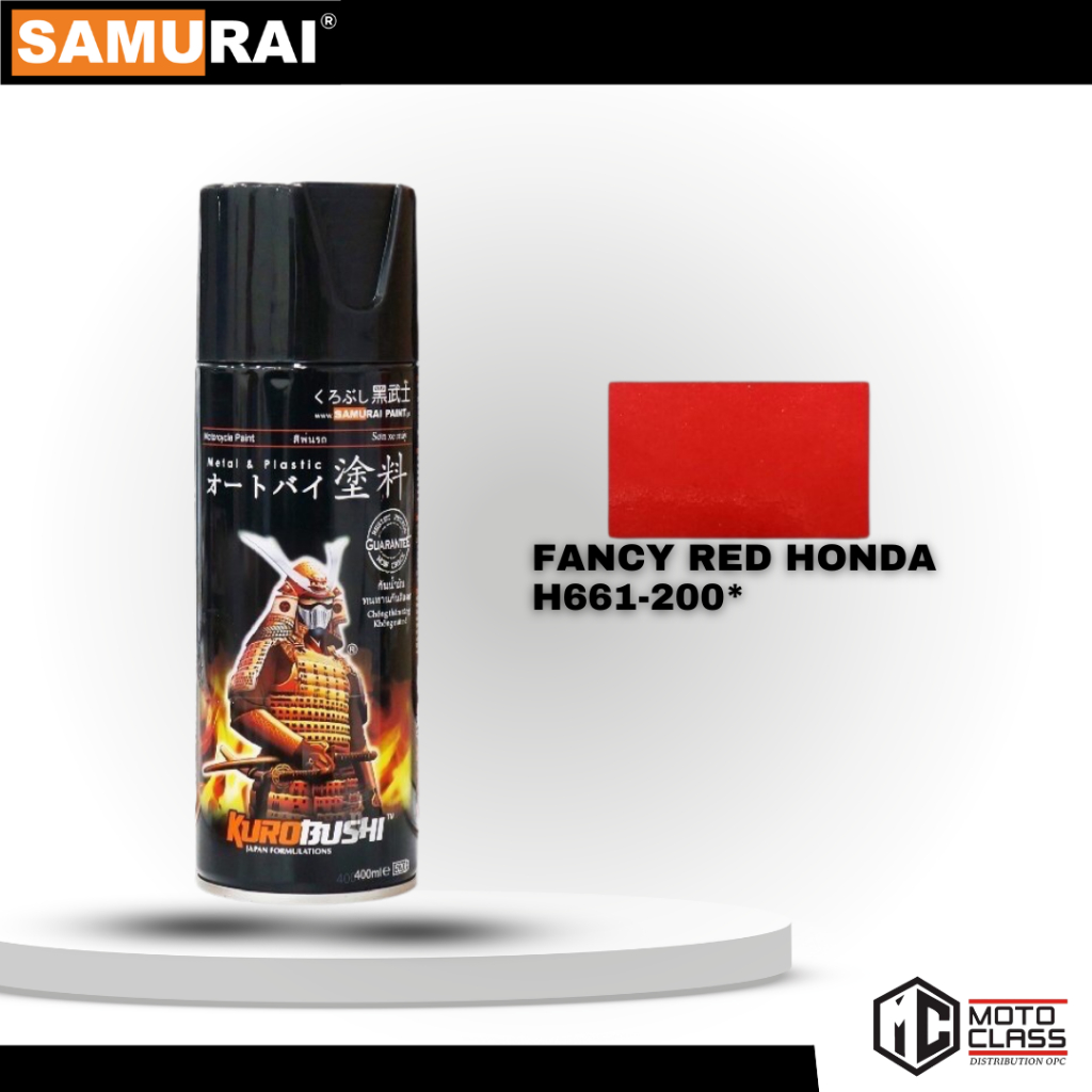 SAMURAI PAINT FANCY RED HONDA H661-200* | Shopee Philippines