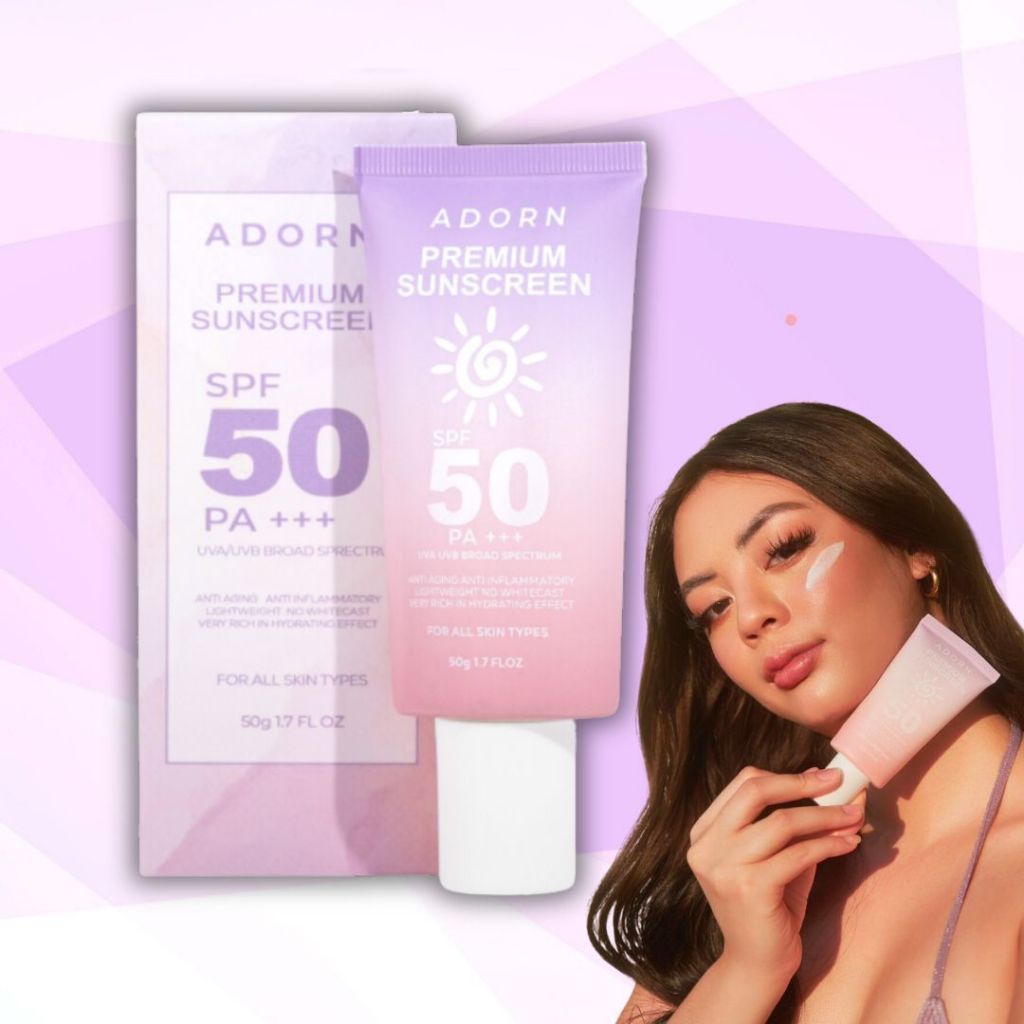 Adorn Premium Sunscreen SPF 50 | Shopee Philippines
