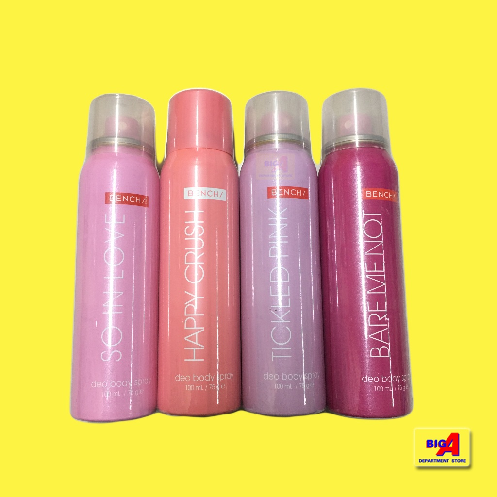 Bench/Body Spray (So in Love, Tickled Pink, Bare Me Not, Happy Crush ...