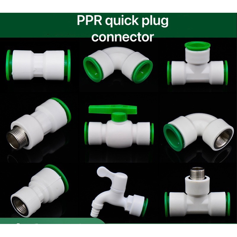 ppr quick plug connector cap,faucet elbow,coupling,tee 3/4x1/2 1x1/2 ...