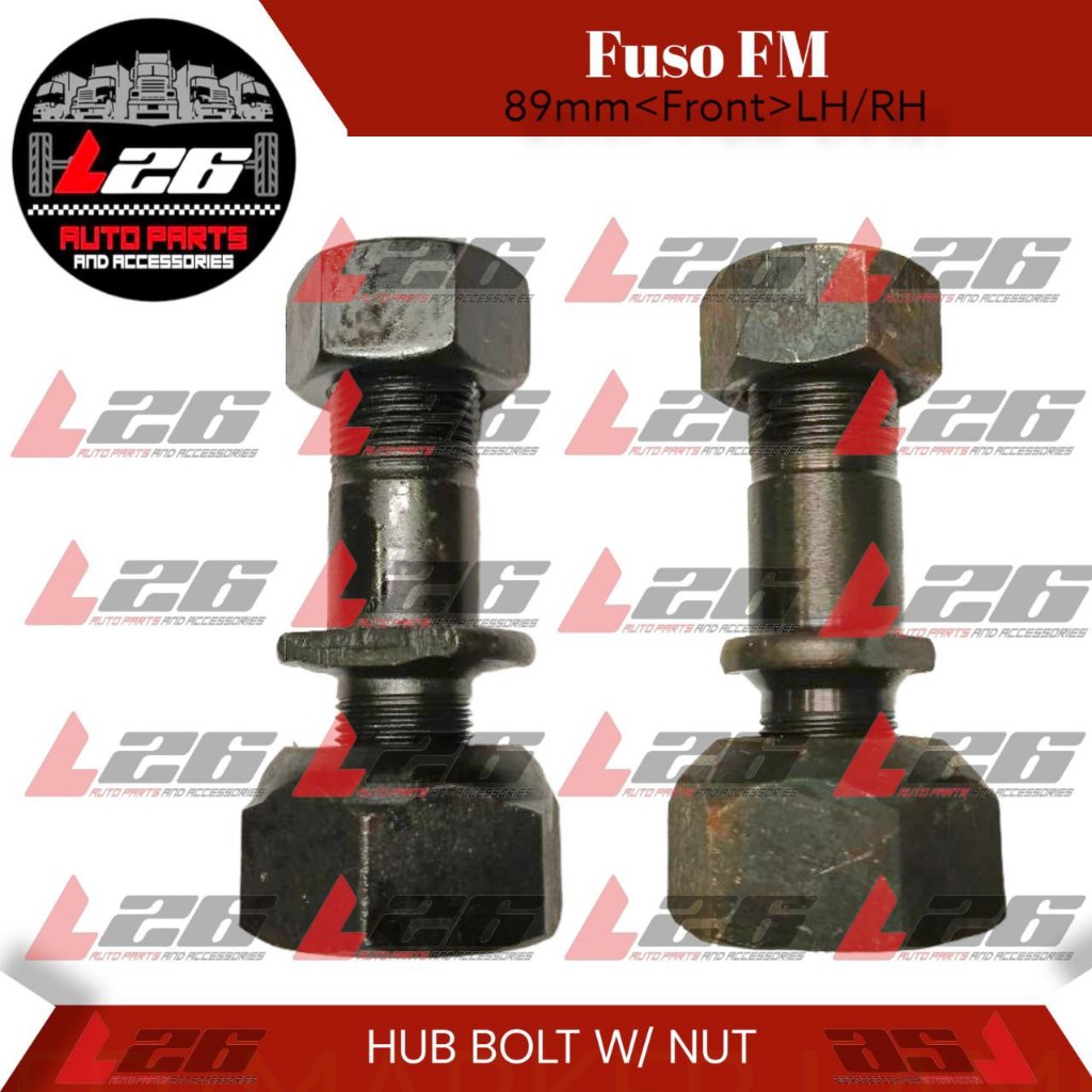 Mitsubishi Fuso FM HUB BOLT W/ NUT FRONT 89mm RH/LH | Shopee Philippines