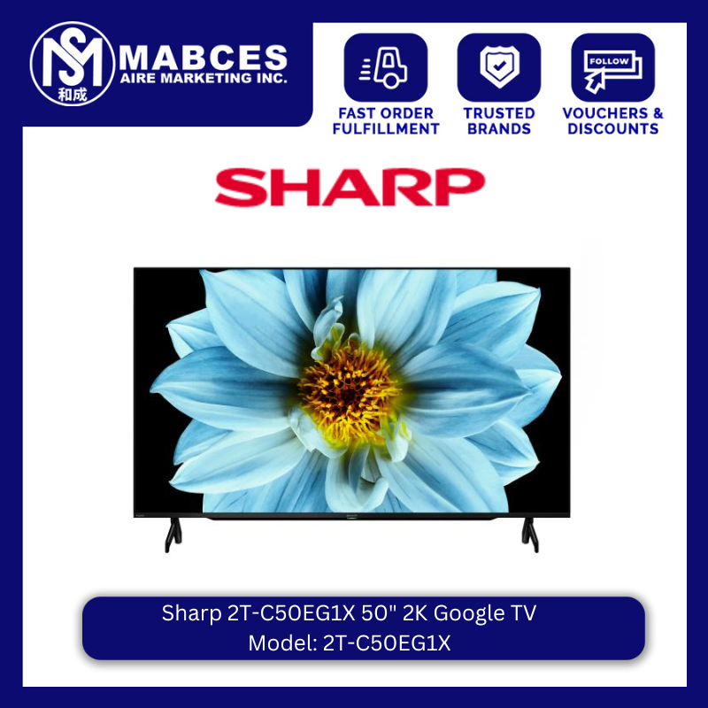 Sharp 2T-C50EG1X 50" 2K Google TV | Shopee Philippines