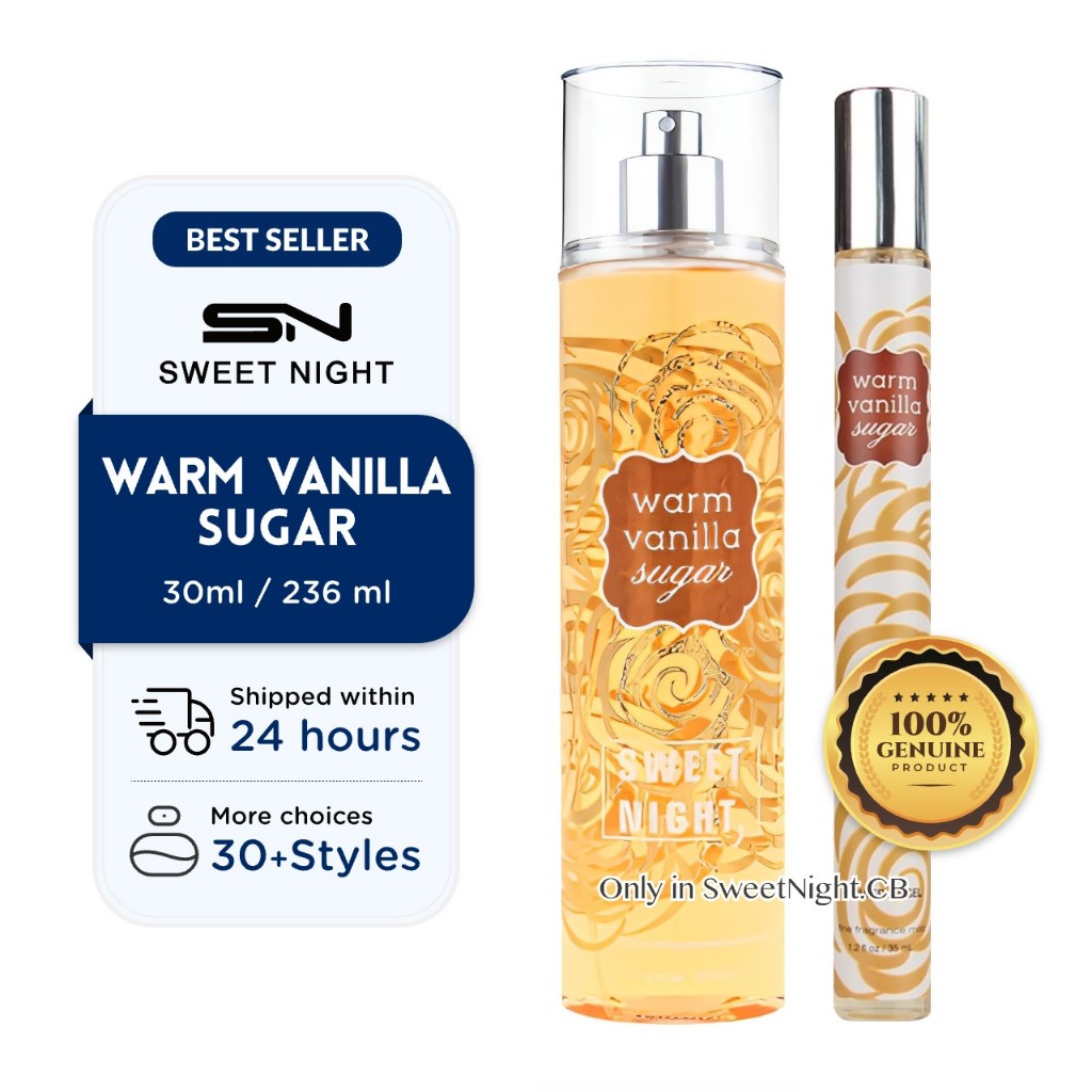 Sweet Night Perfume 2024 Warm Vanilla Sugar Fragrance 236ML Body Mist Perfume for women #SN236A ...