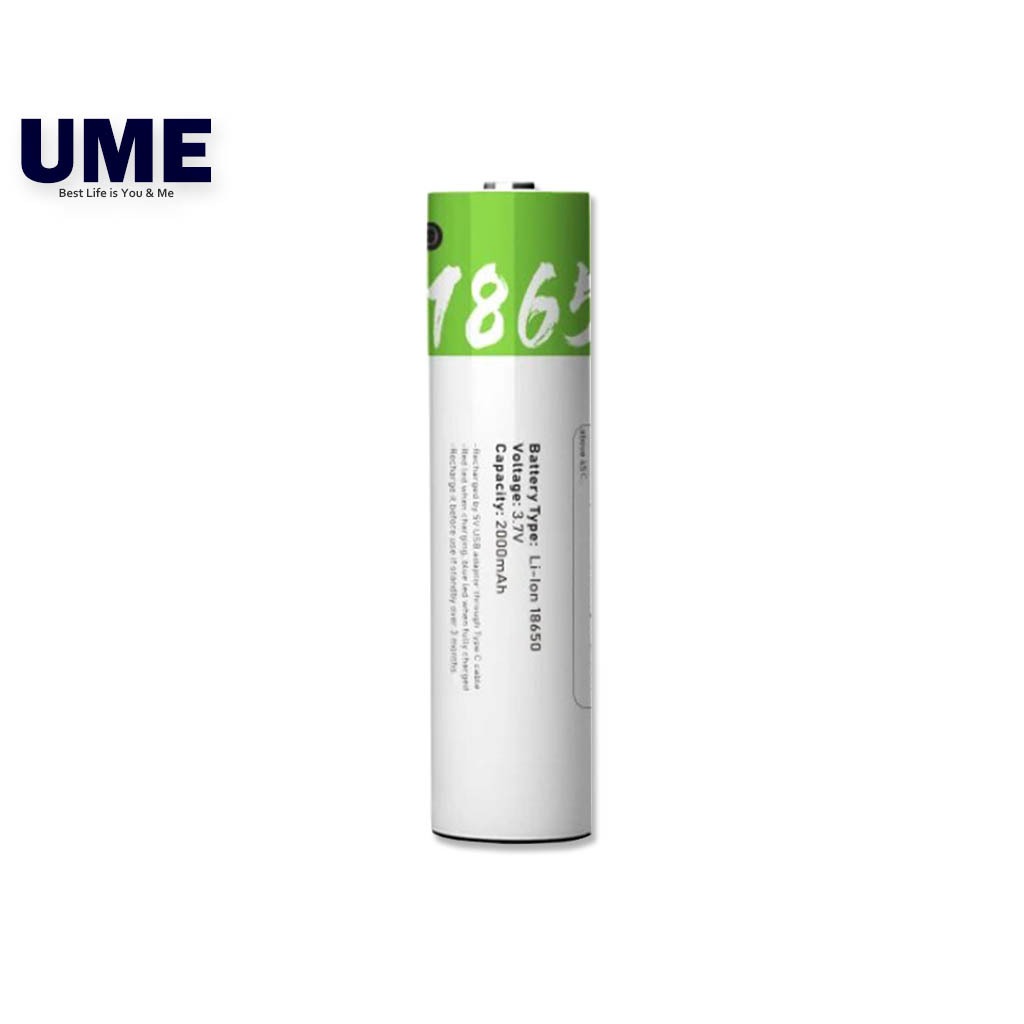 3.7V 2000mAh USB Type-C 18650 Lithium-Ion USB-C Rechargeable Battery ...