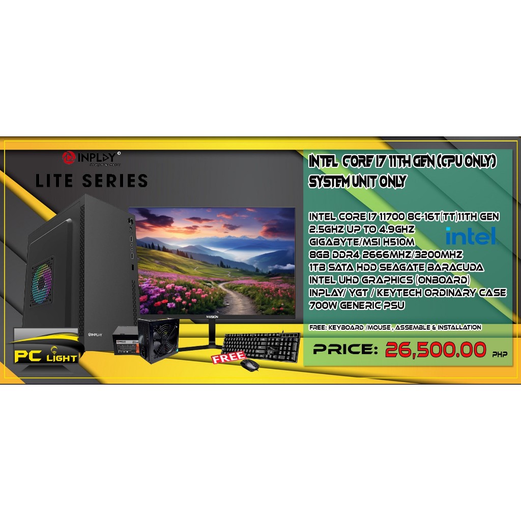 INTEL CORE I7 11th gen COMPUTER PACKAGE | Shopee Philippines