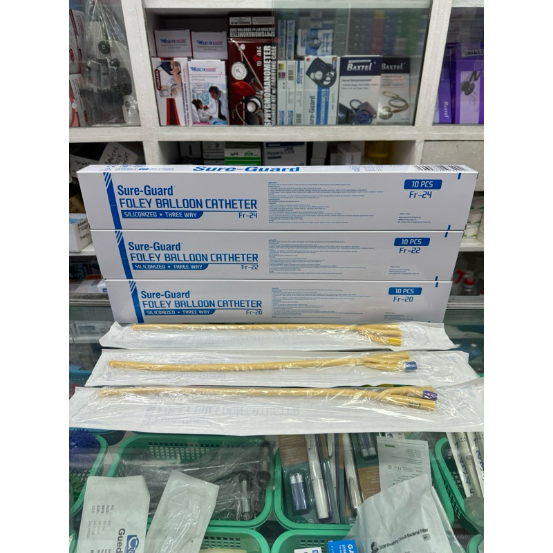 Foley Balloon Catheter 3 Way Silicone FR20, FR22, FR24 Sold per piece | Shopee Philippines