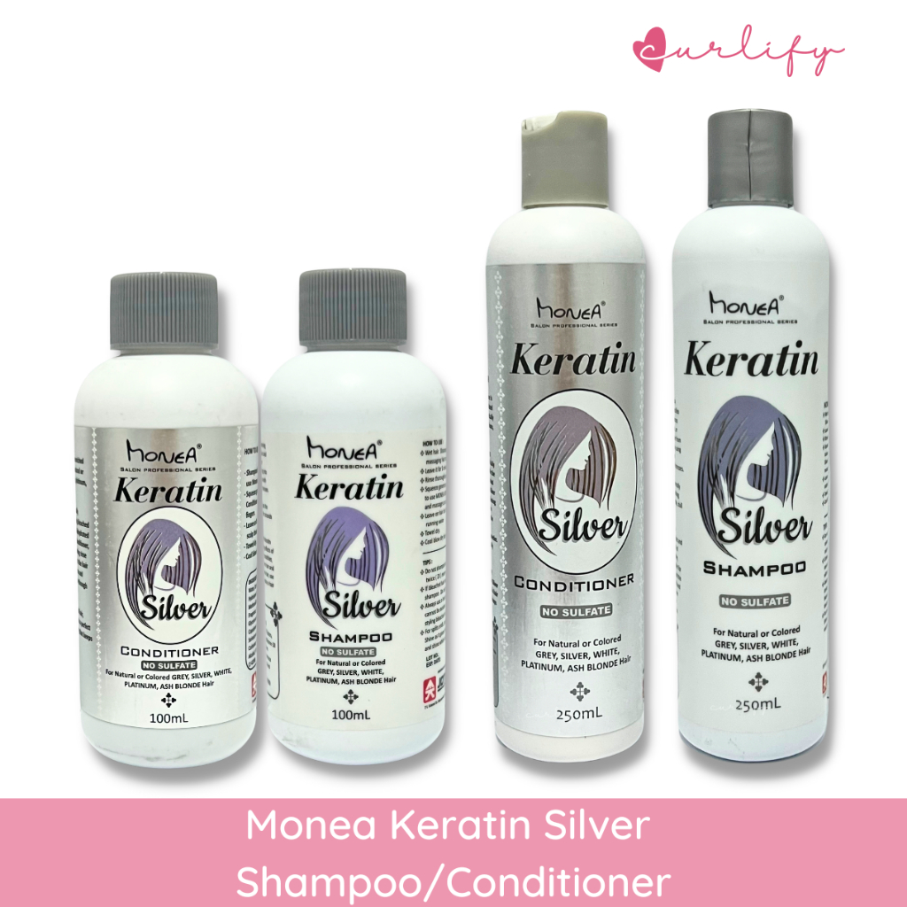 Monea Keratin Silver Shampoo / Conditioner | Shopee Philippines
