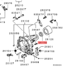 mr446308 oil seal auto transmission to propeller original montero ...