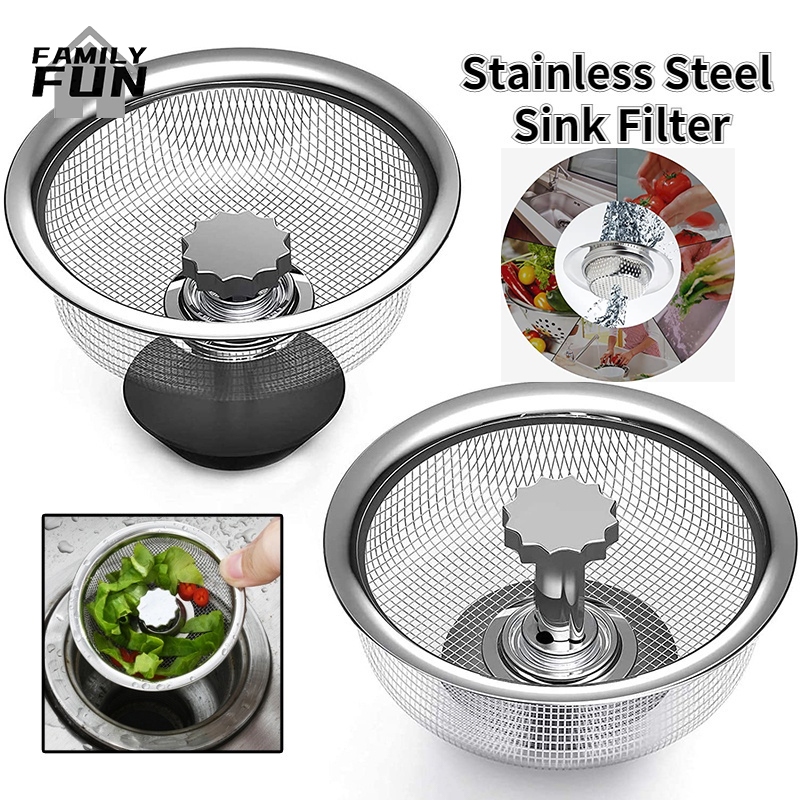 Stainless Steel Sink Filter New Filter Screen Kitchen Bathroom Sink ...