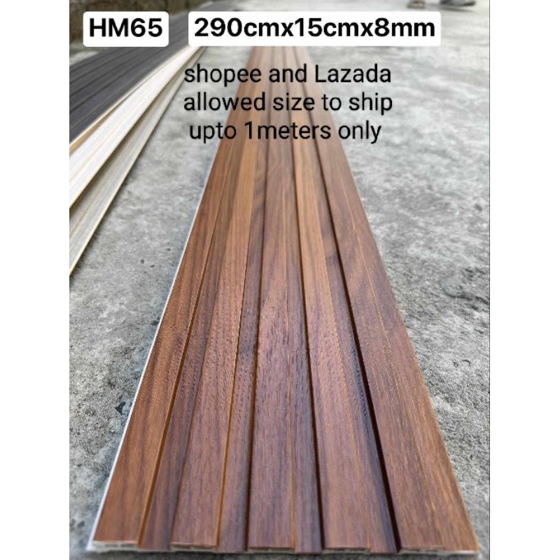 WPC Fluted panel Home Decoration 14.2cm × 17mm × 96.6cm | Shopee ...