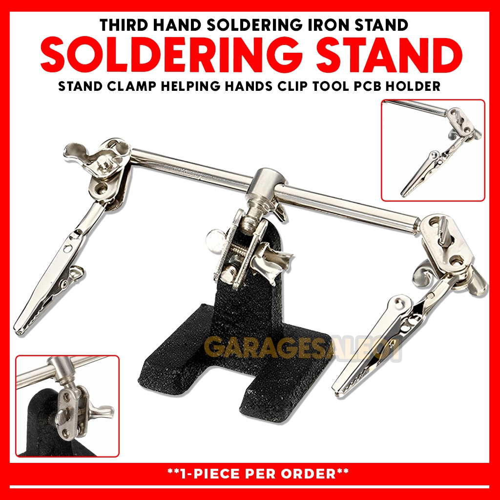 GS DIY Third Hand Soldering Iron Bracket – Helping Hands Clamp PCB Tool ...