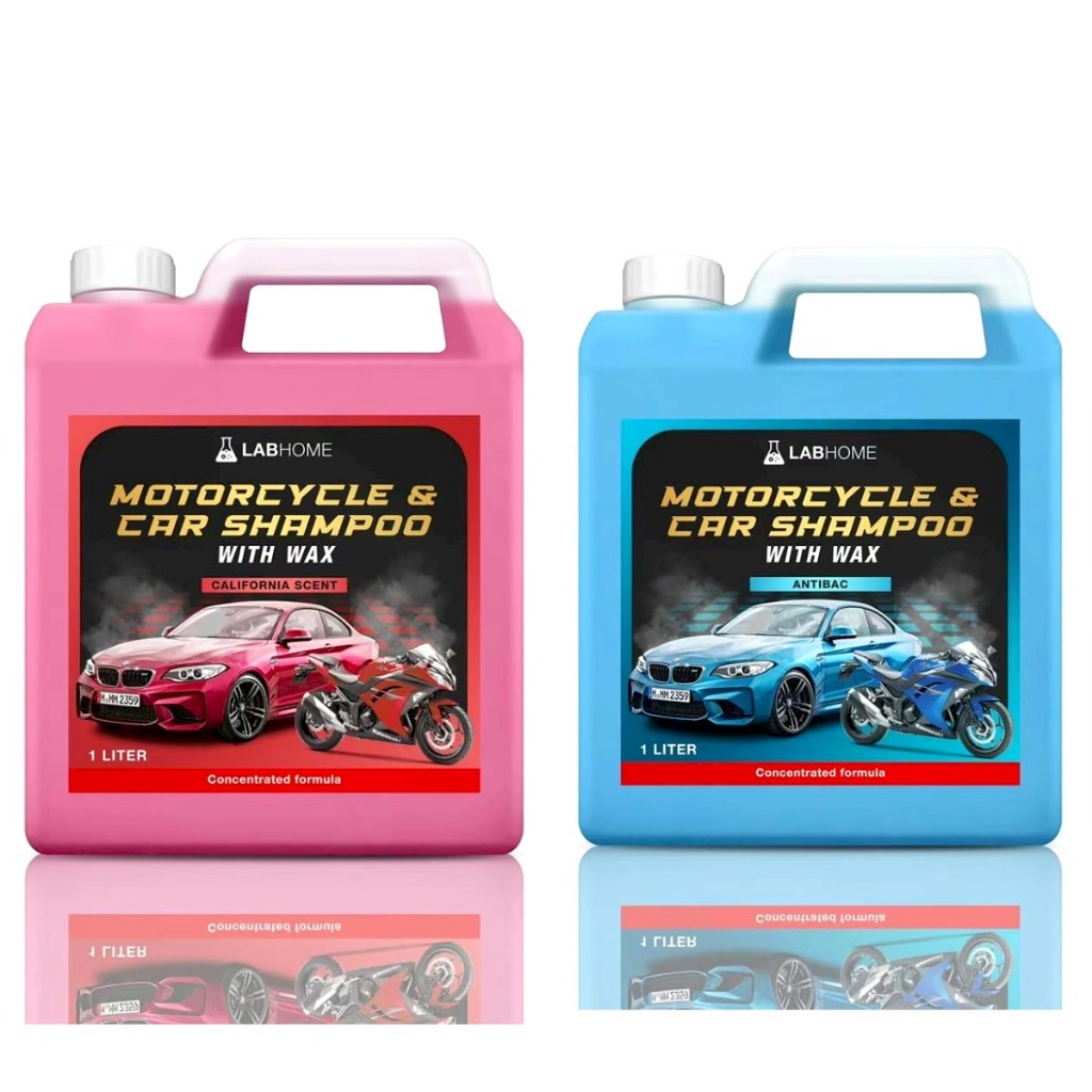 LABHOME MOTORCYCLE & CAR SHAMPOO WITH WAX ( 1liter) | Shopee Philippines