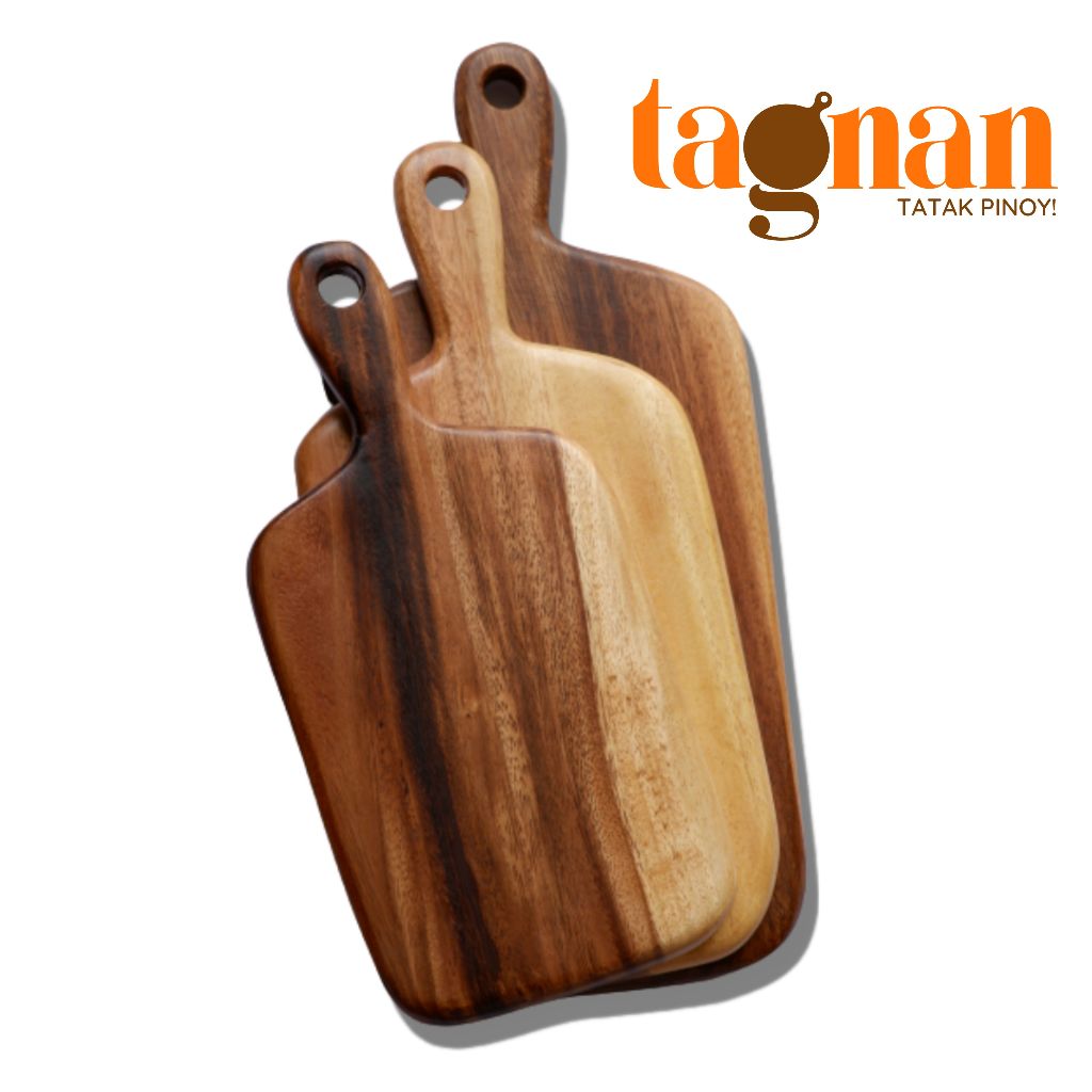 Tagnan Chopping board with handle made from Acacia | Shopee Philippines