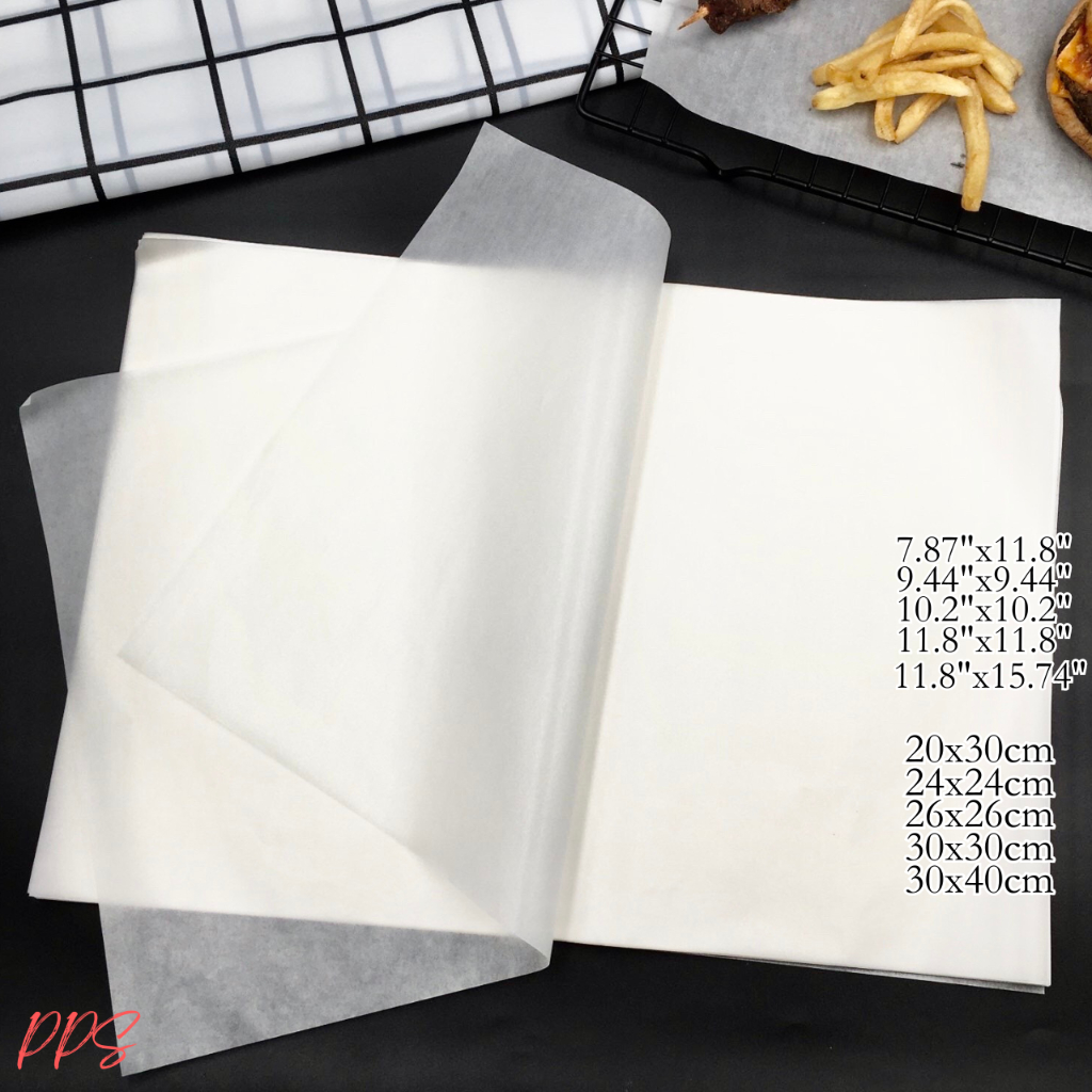 100pcs 41g Rice Wrapper Grease Proof Paper Wax Paper White Parchment ...