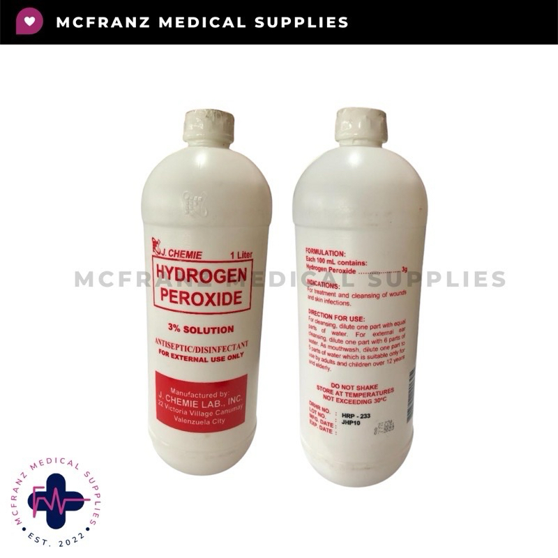 Aguaper Hydrogen Peroxide (Sizes: 120ml, 500ml, 1liter) | Shopee ...