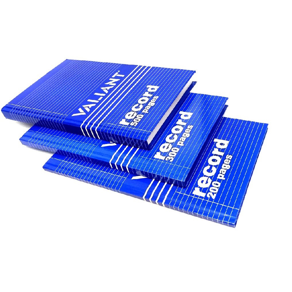 valiant record book / small and big / size 150, 200, 300, 500 pages ...