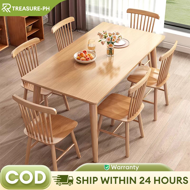 140/120/100CM Dining table desktop table Rectangular dining table solid ...