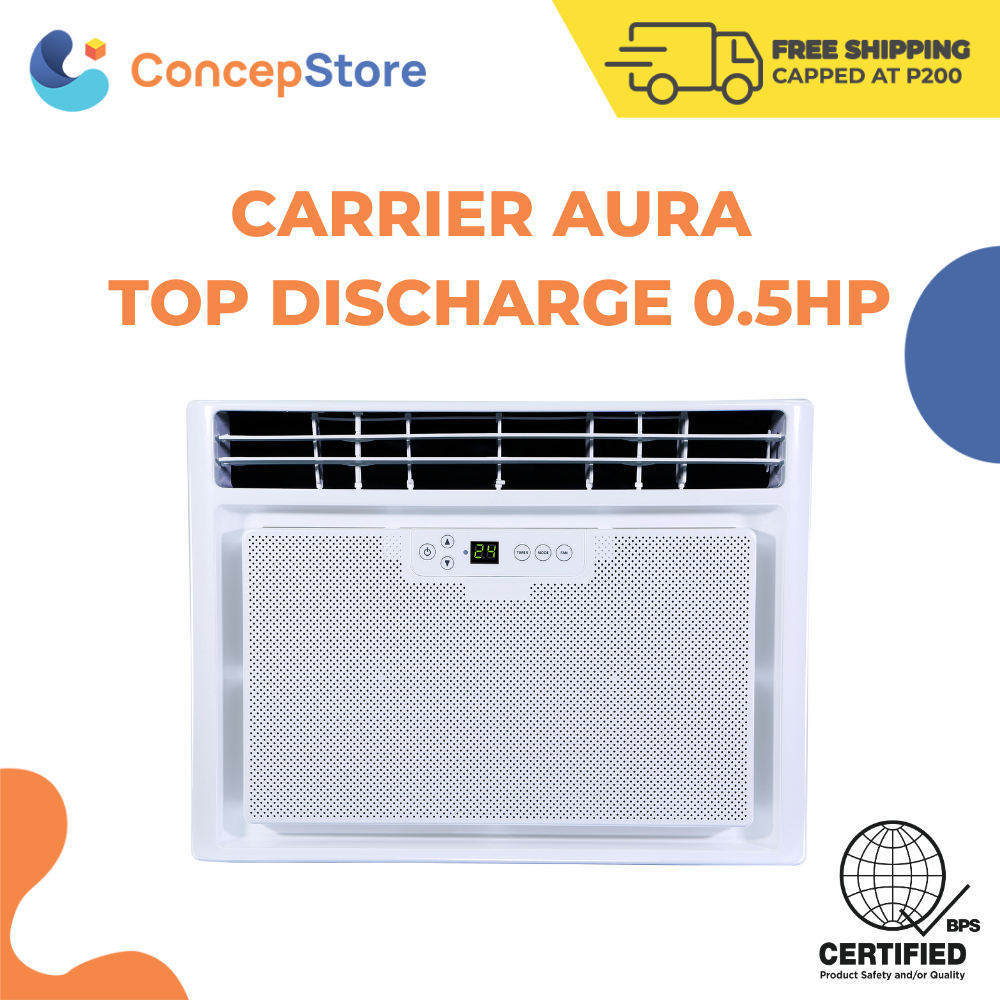 Carrier 0.5HP Aura Plus Top Discharge Air Conditioner | Shopee Philippines