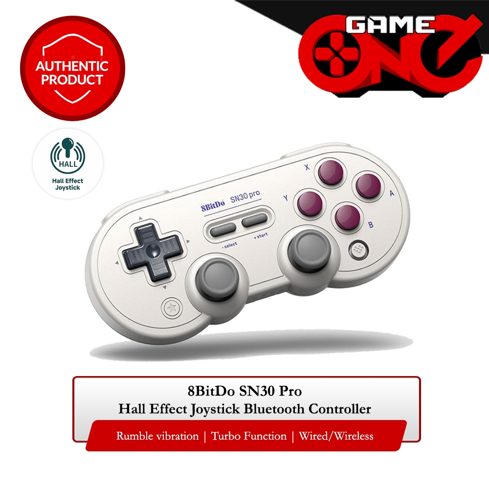 8BitDo SN30 Pro Hall Effect Joystick Bluetooth Controller for Switch ...