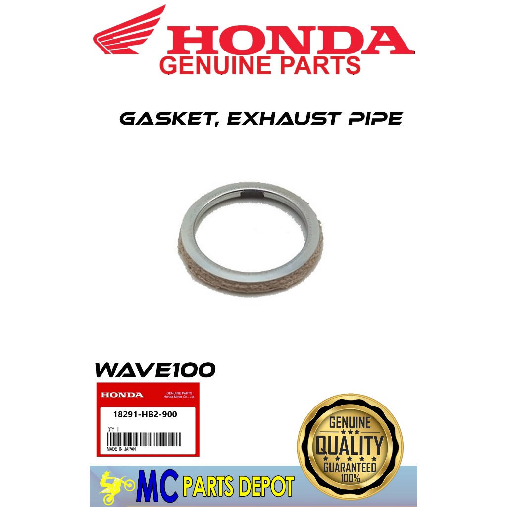 HONDA GENUINE GASKET, EXHAUST PIPE FOR WAVE 100 ( 18291-HB2-900 ) | Shopee Philippines